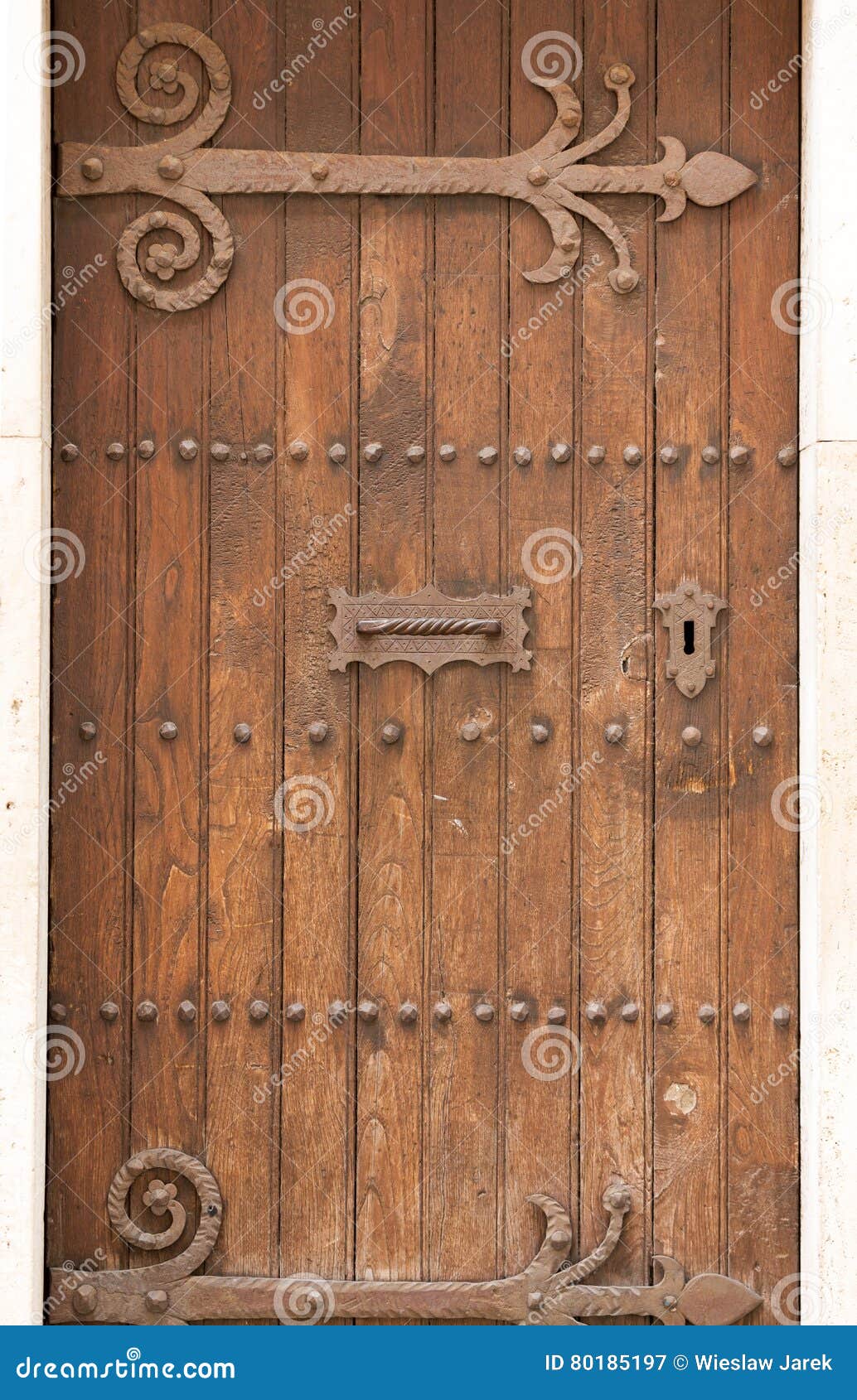 Antique Door Retro Style Processed Stock Image - Image of entrance ...