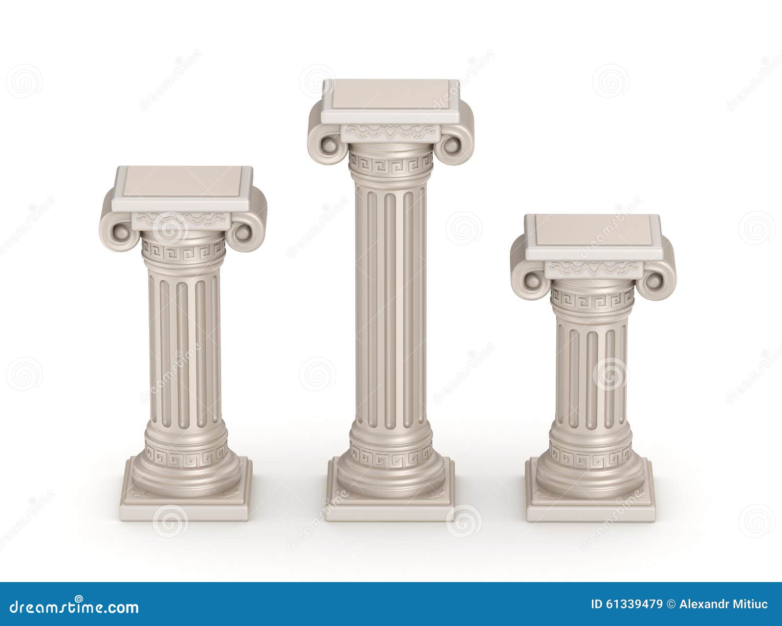Antique Doric Style Column - Architectural Detail Royalty-Free Stock ...