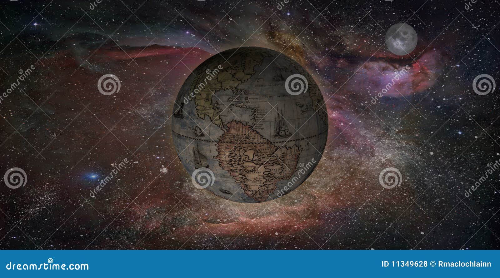 Antique Earth stock illustration. Illustration of antique - 11349628