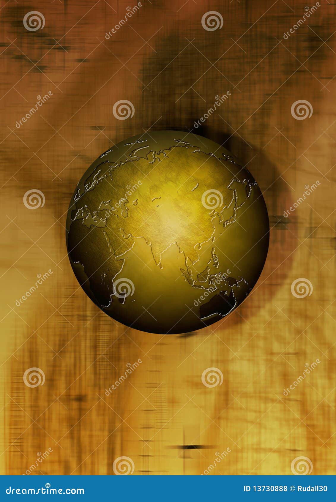 Antique Earth Picture. Image: 13730888