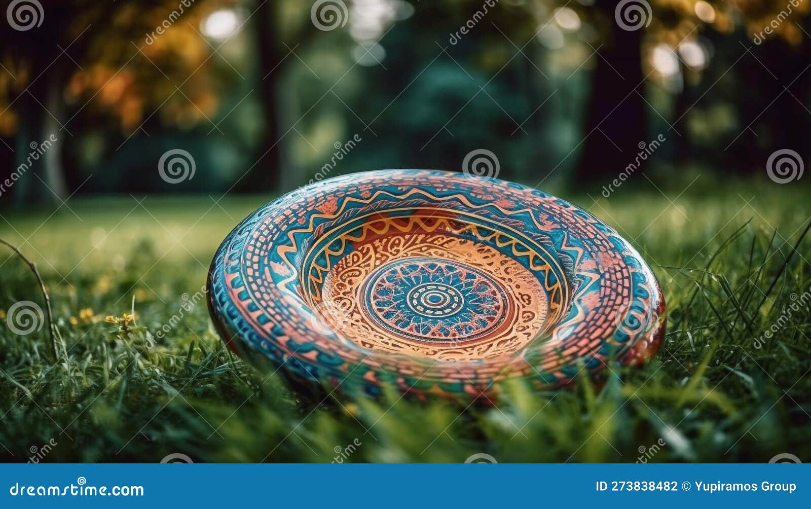 Antique Earthenware Vase with Ornate Blue Pattern Generated by AI Stock ...