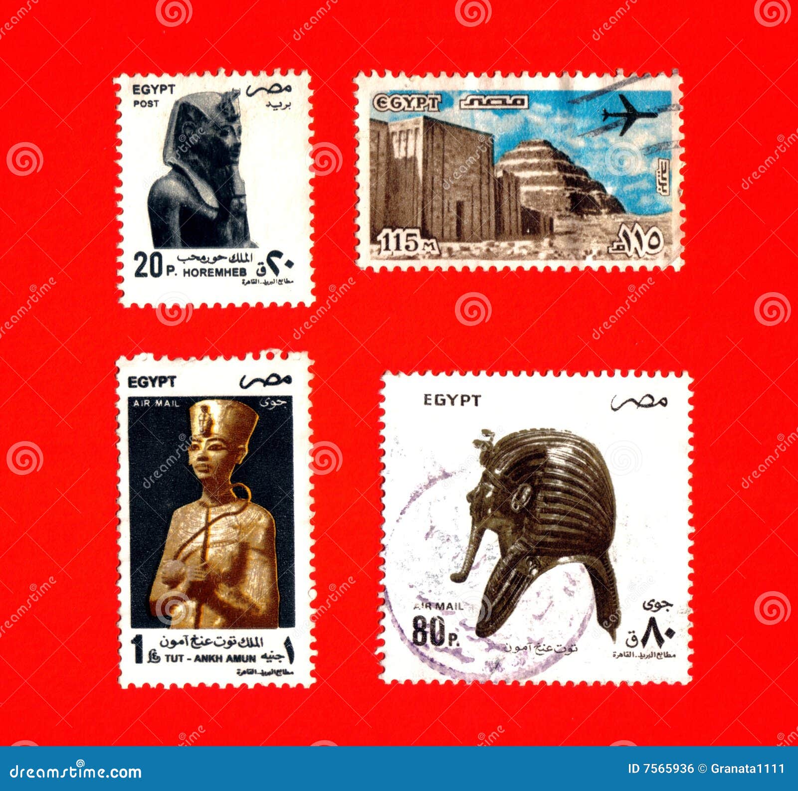 Antique egypt; old stamps editorial photo. Image of envelope - 7565936