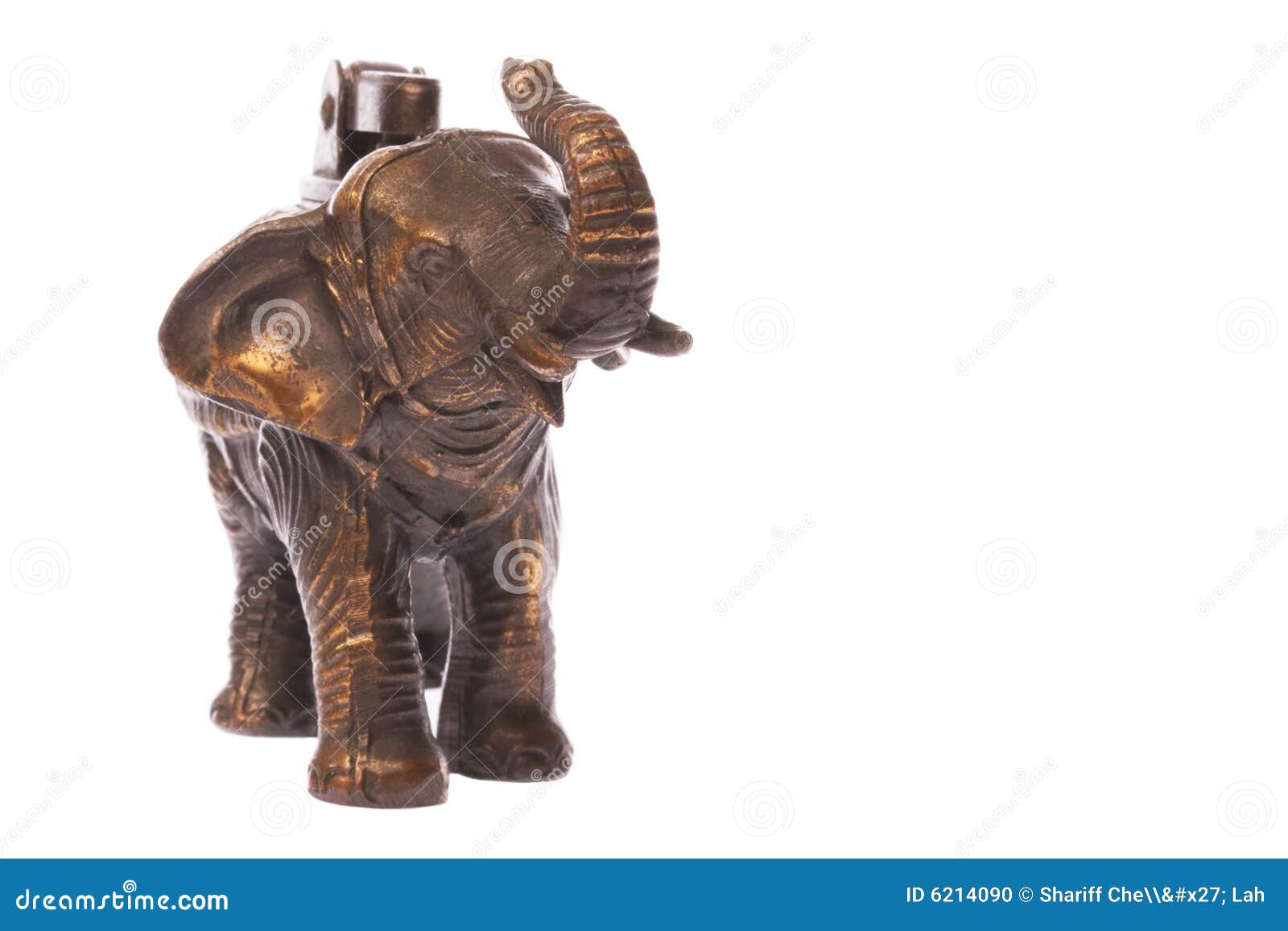 Antique Elephant Brass Lighter Stock Photo - Image of macro, figurine ...