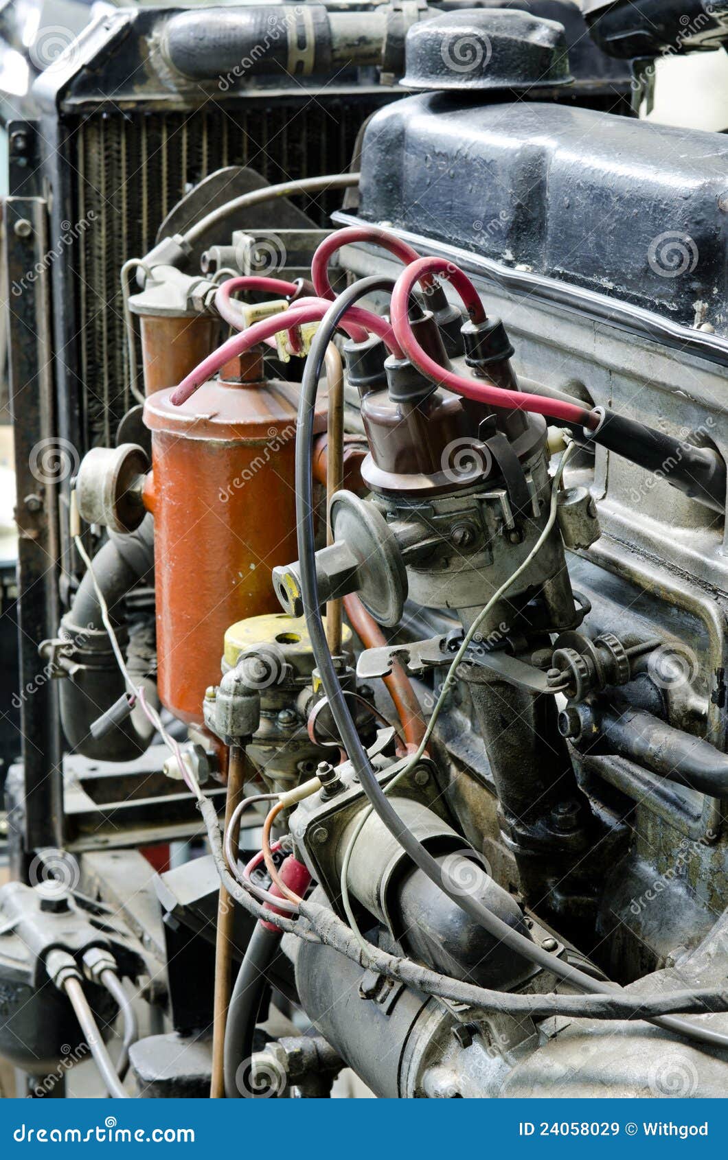 Antique engine stock image. Image of painted, diesel - 24058029