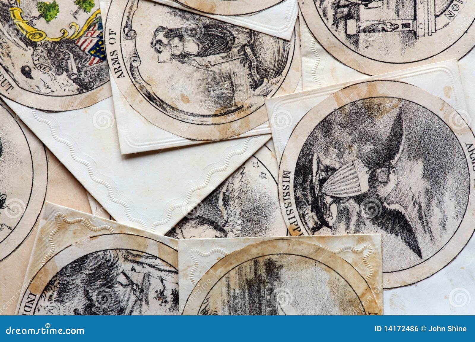 Antique Envelope with Coat of Arm Plus Border Stock Photo - Image of ...