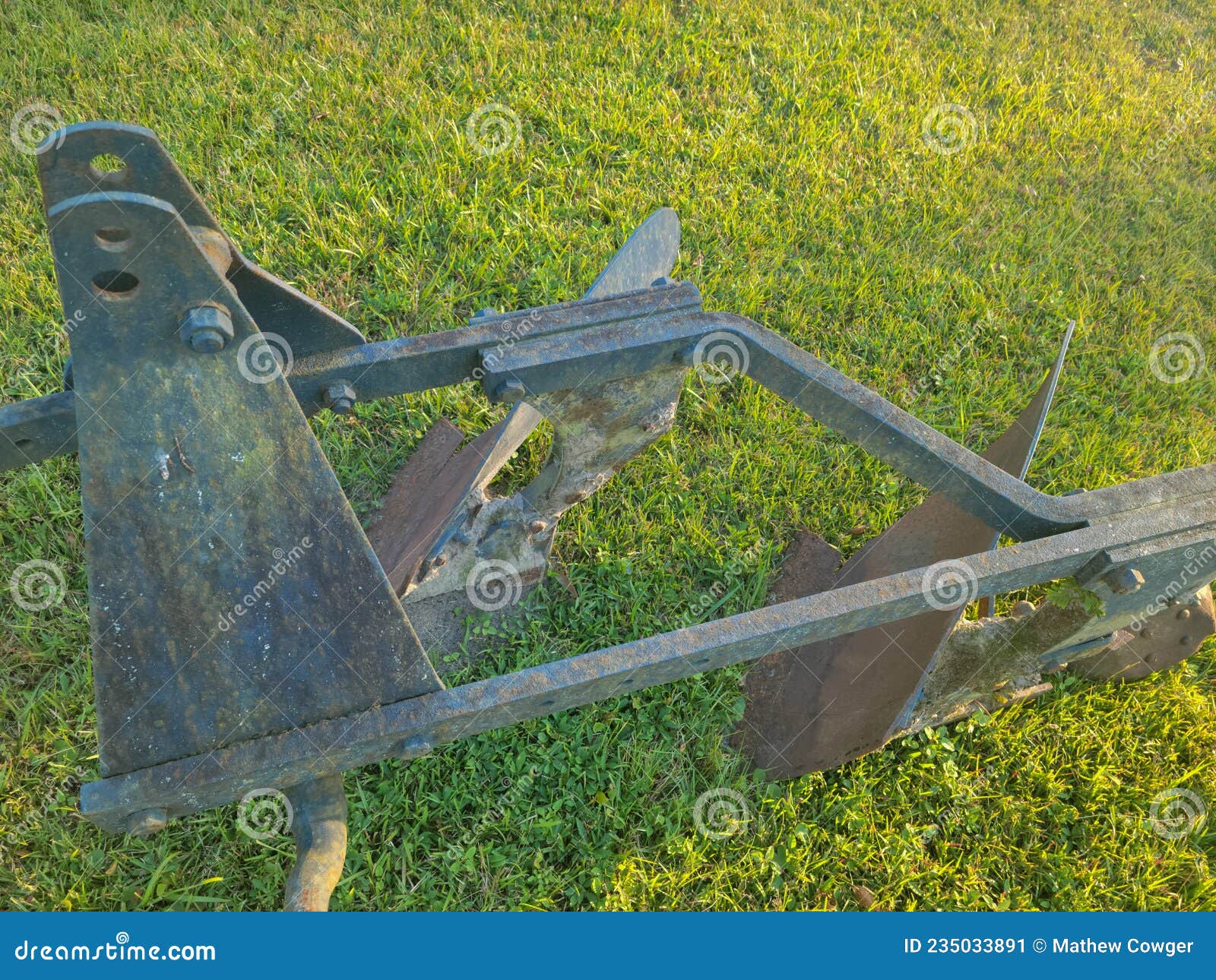 Antique Farm Plow in Florida Countryside Stock Image - Image of metal ...