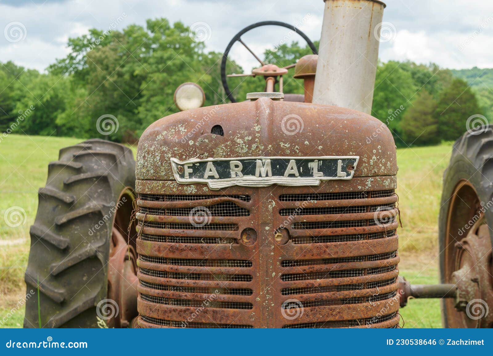 Old Antique Farmall Tractor - Rusty Editorial Photo | CartoonDealer.com ...
