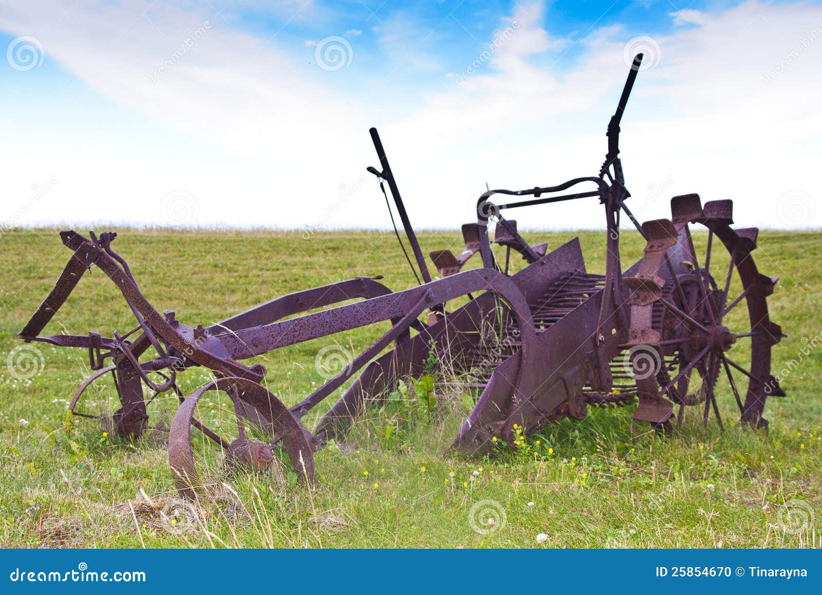 Antique Farming Plough stock photo. Image of implement - 25854670