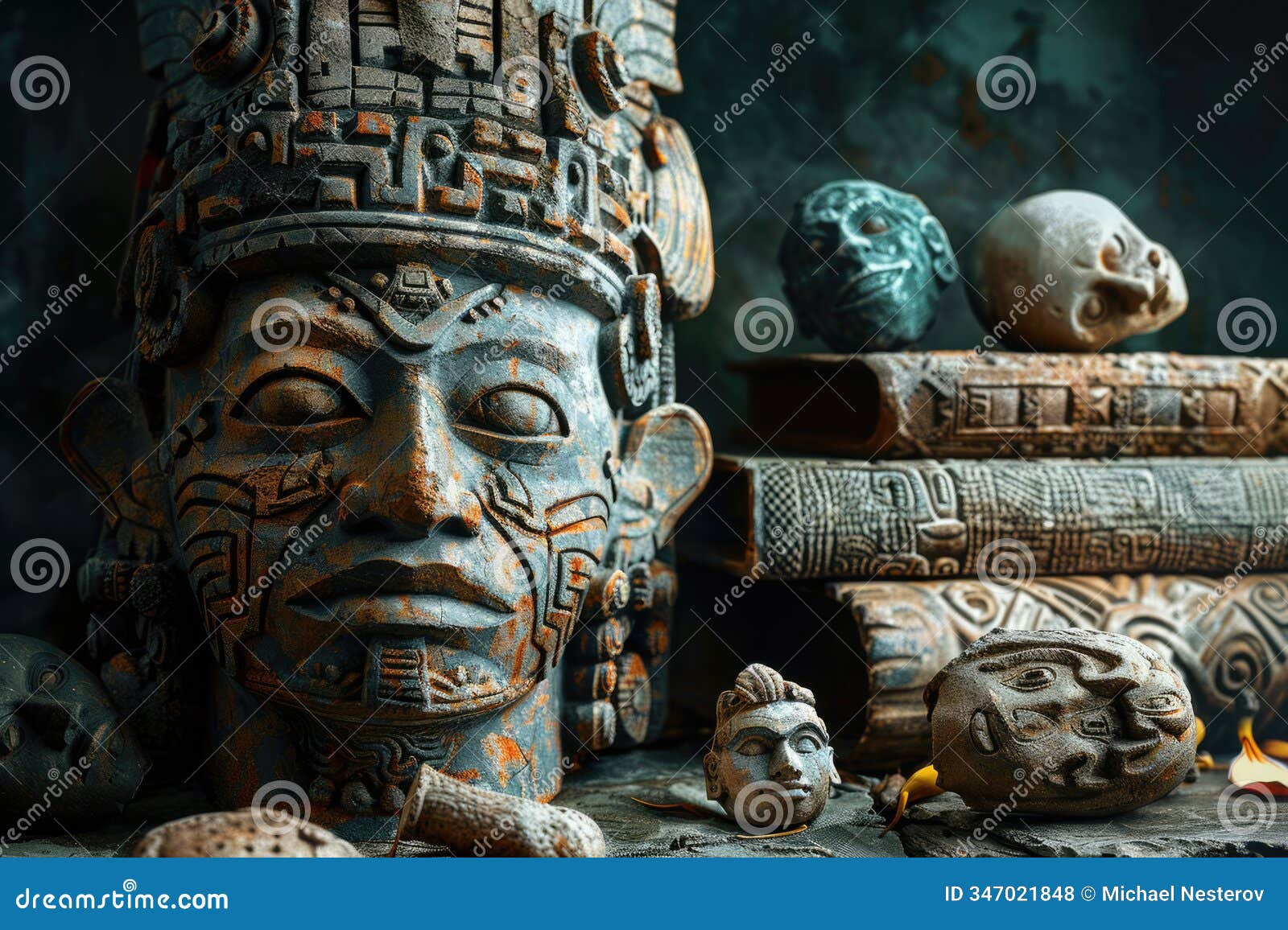 Antique Finds of Ancient Civilization, Historical Artifacts Stock Photo ...