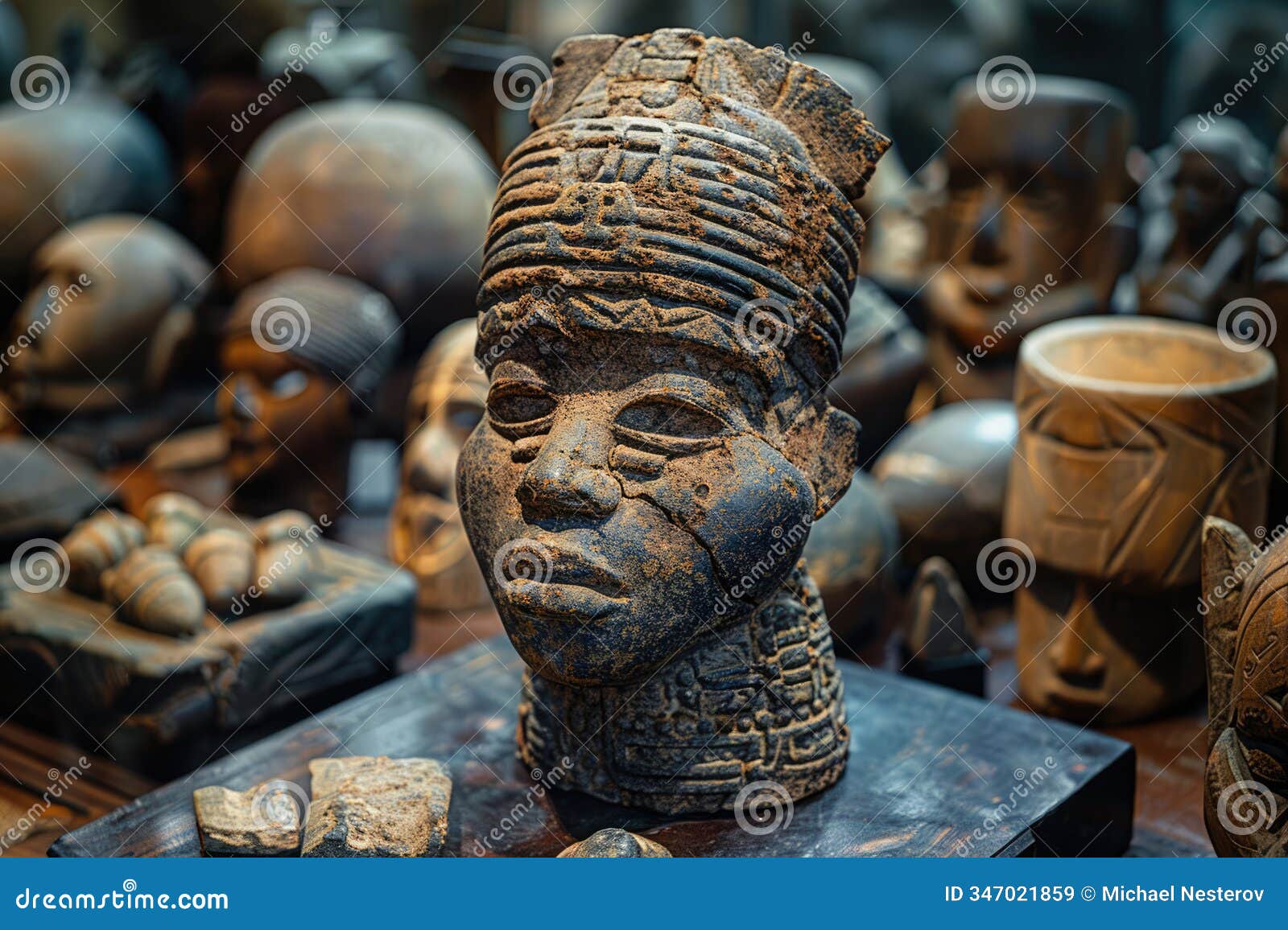 Antique Finds of Ancient Civilization, Historical Artifacts Stock Image ...
