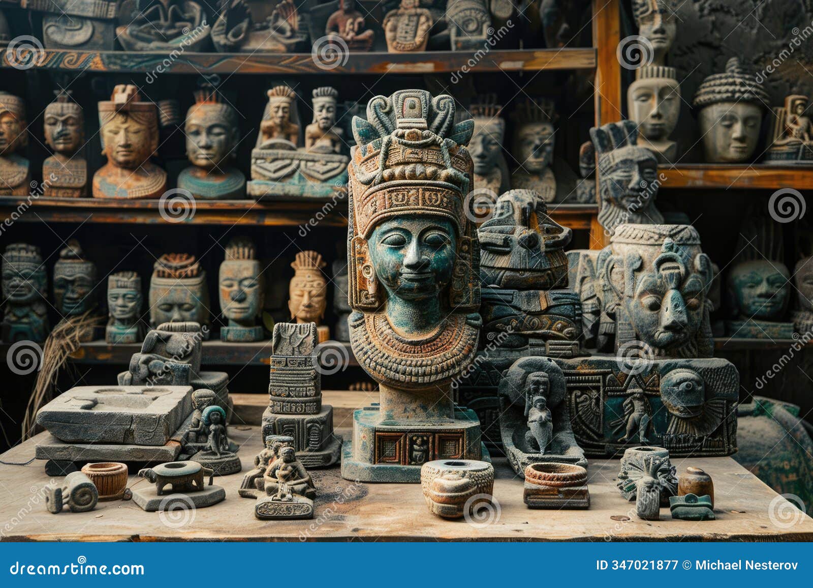 Antique Finds of Ancient Civilization, Historical Artifacts Stock Image ...
