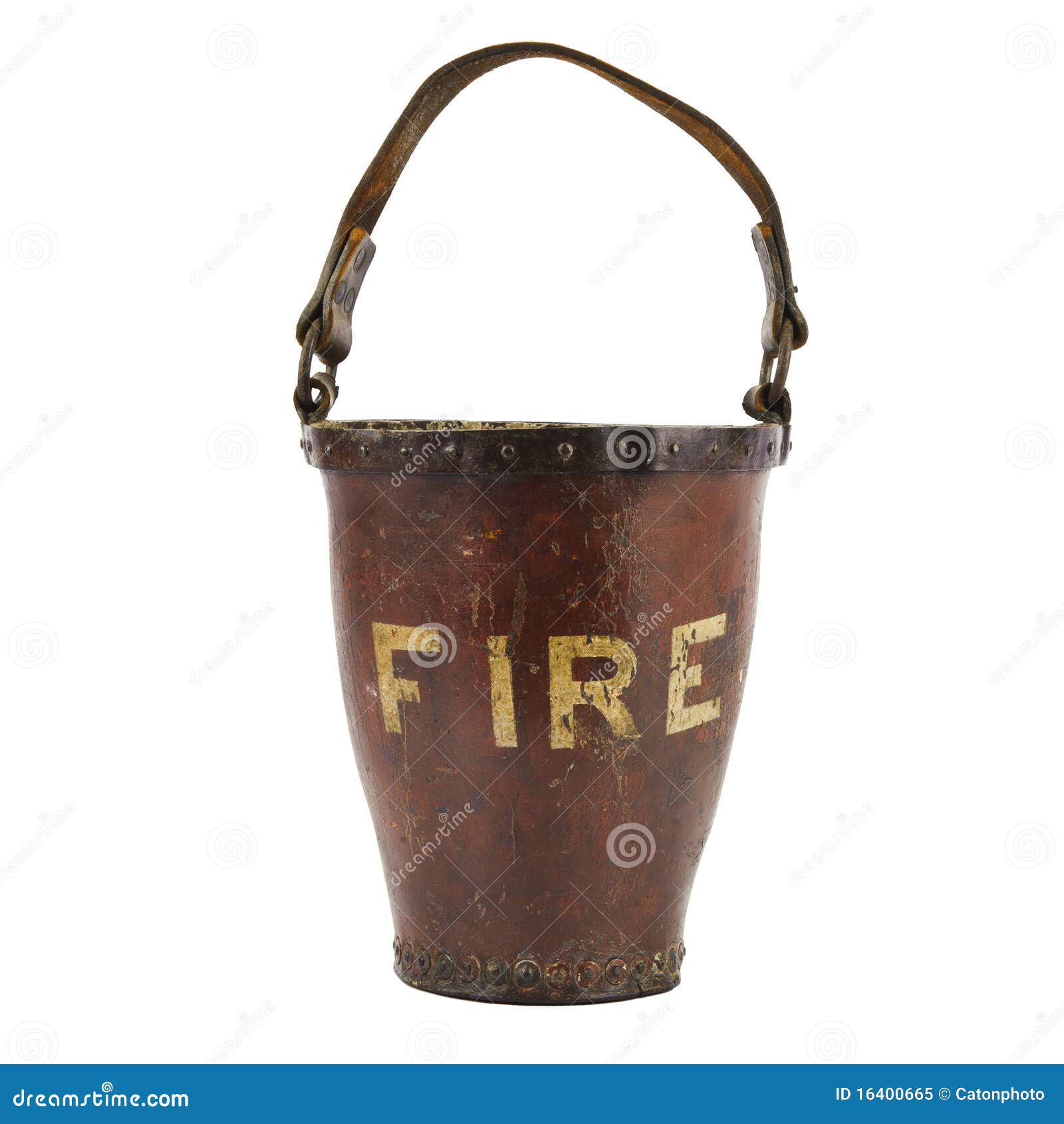 Antique Fire Bucket Cut-out Stock Image - Image of hero, equipment ...