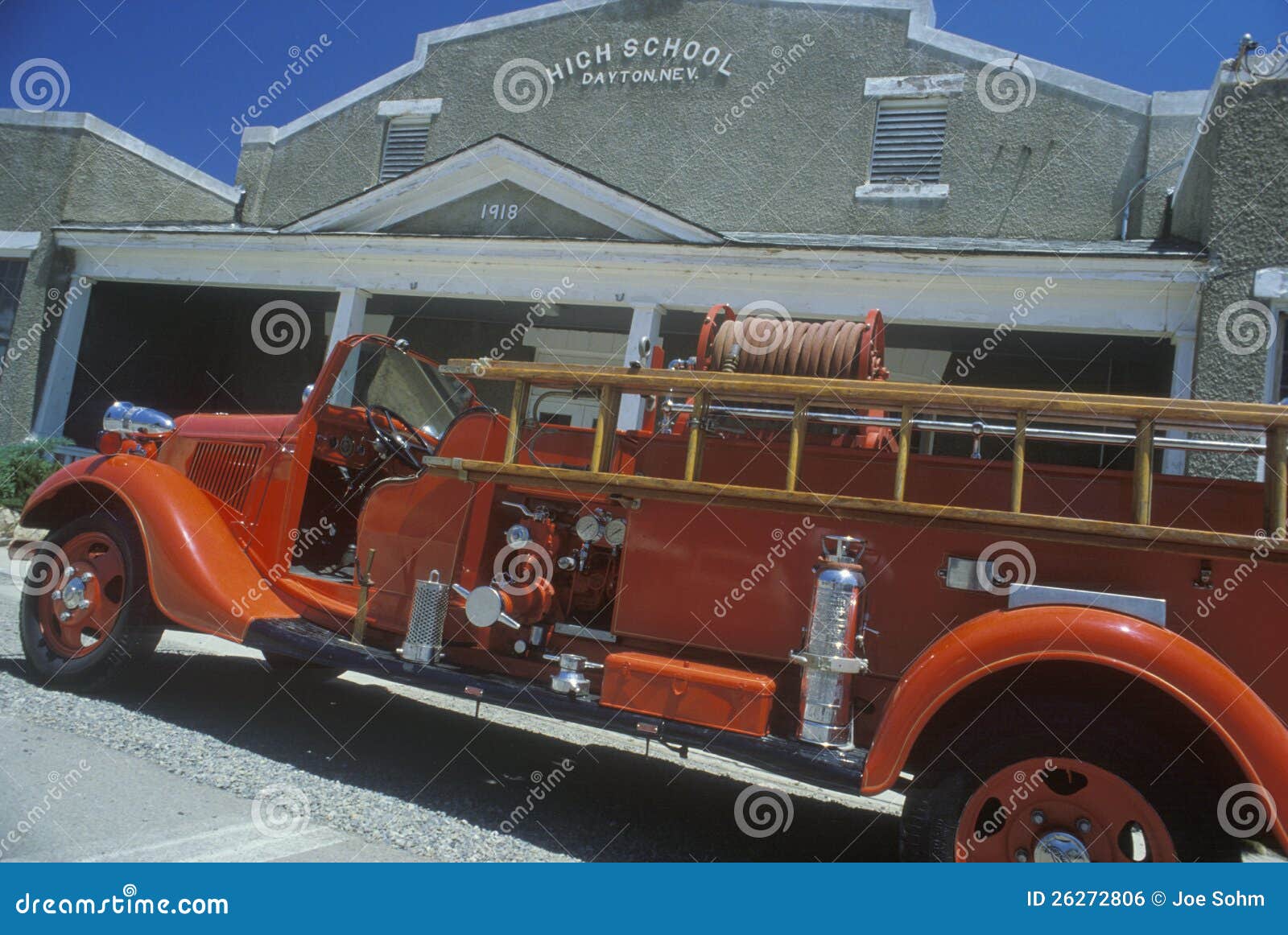 Antique fire engine, editorial photo. Image of truck - 26272806