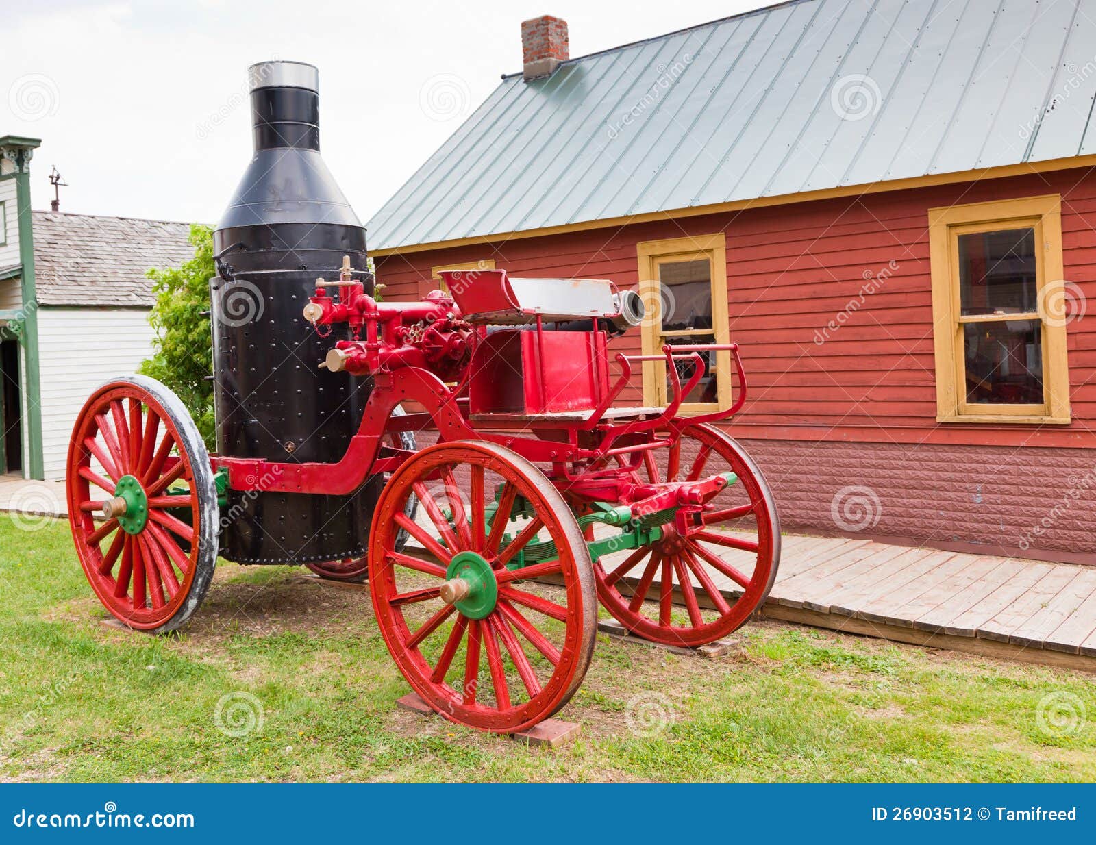 Antique Fire Truck stock photo. Image of pull, historical - 26903512