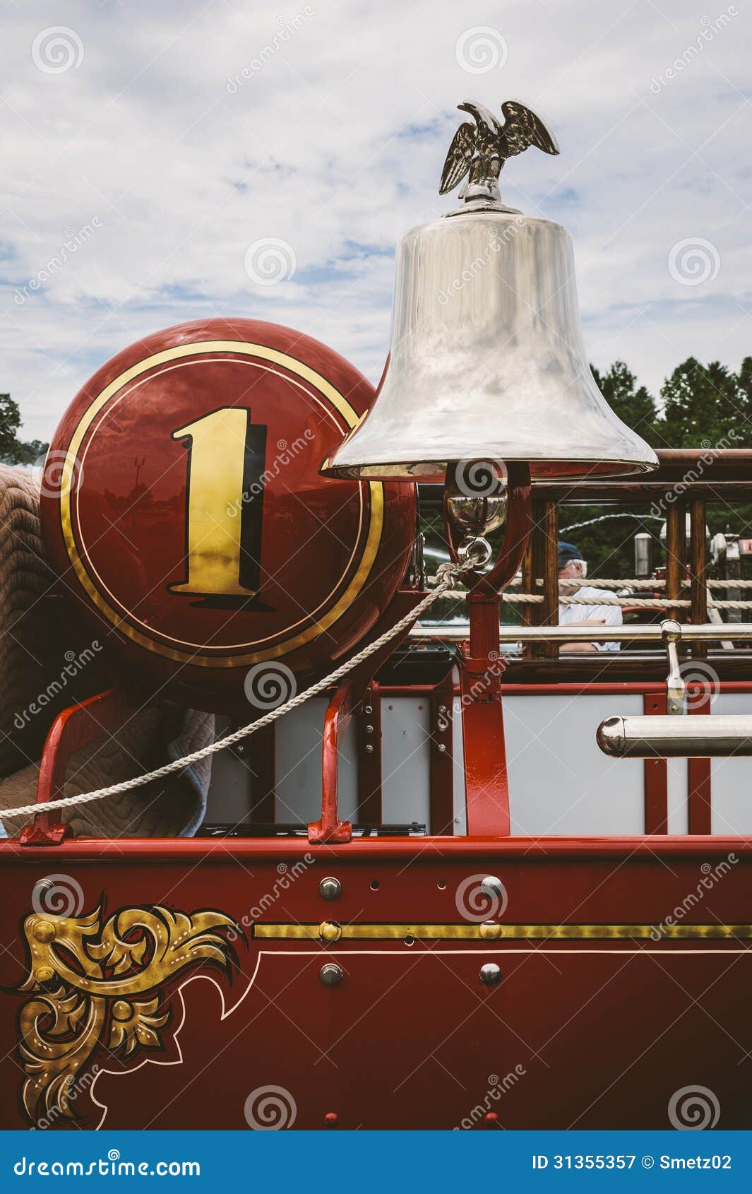 Antique Firetruck Bell stock image. Image of fire, antique - 31355357