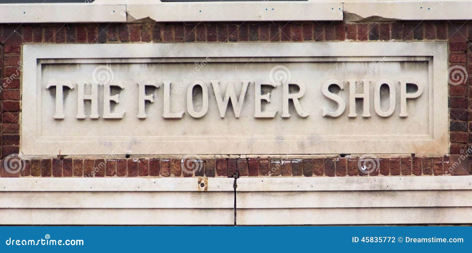 Antique flower shop sign stock photo. Image of retro - 45835772