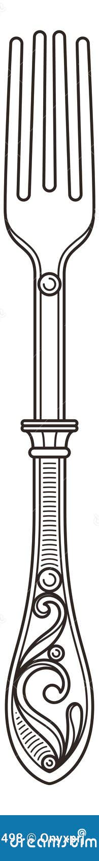 Drawing Of Silverware Royalty-Free Stock Photo | CartoonDealer.com #1806009