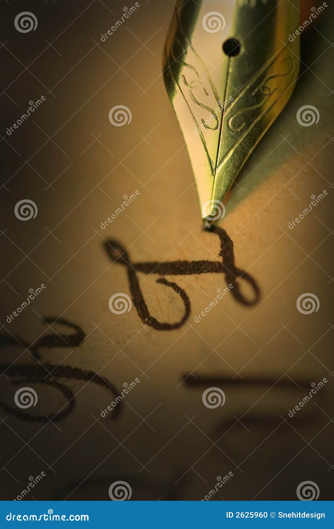 Antique Fountain Pen Nib stock photo. Image of historic - 2625960