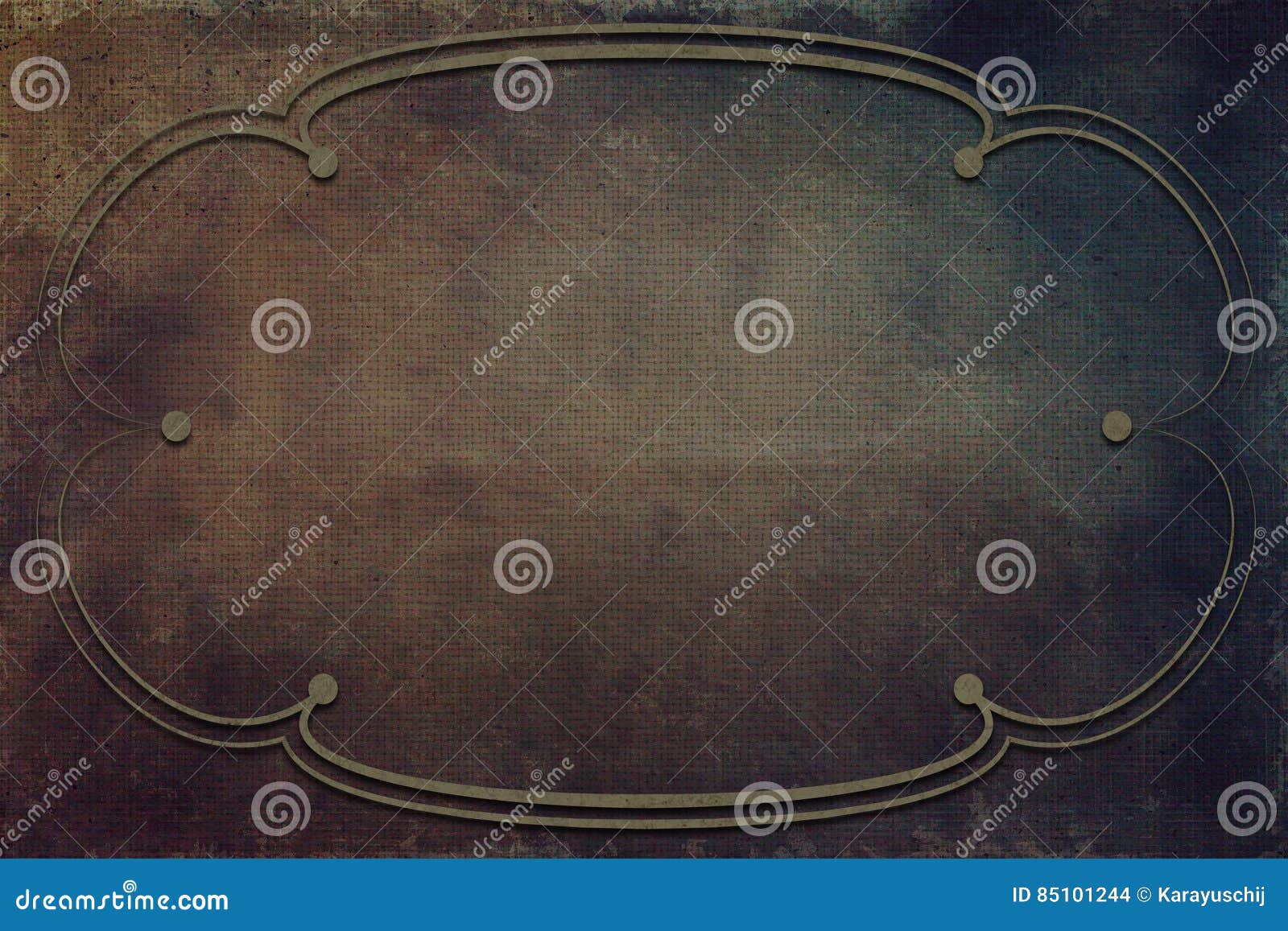 Antique Frame on Background with Texture Stock Illustration ...