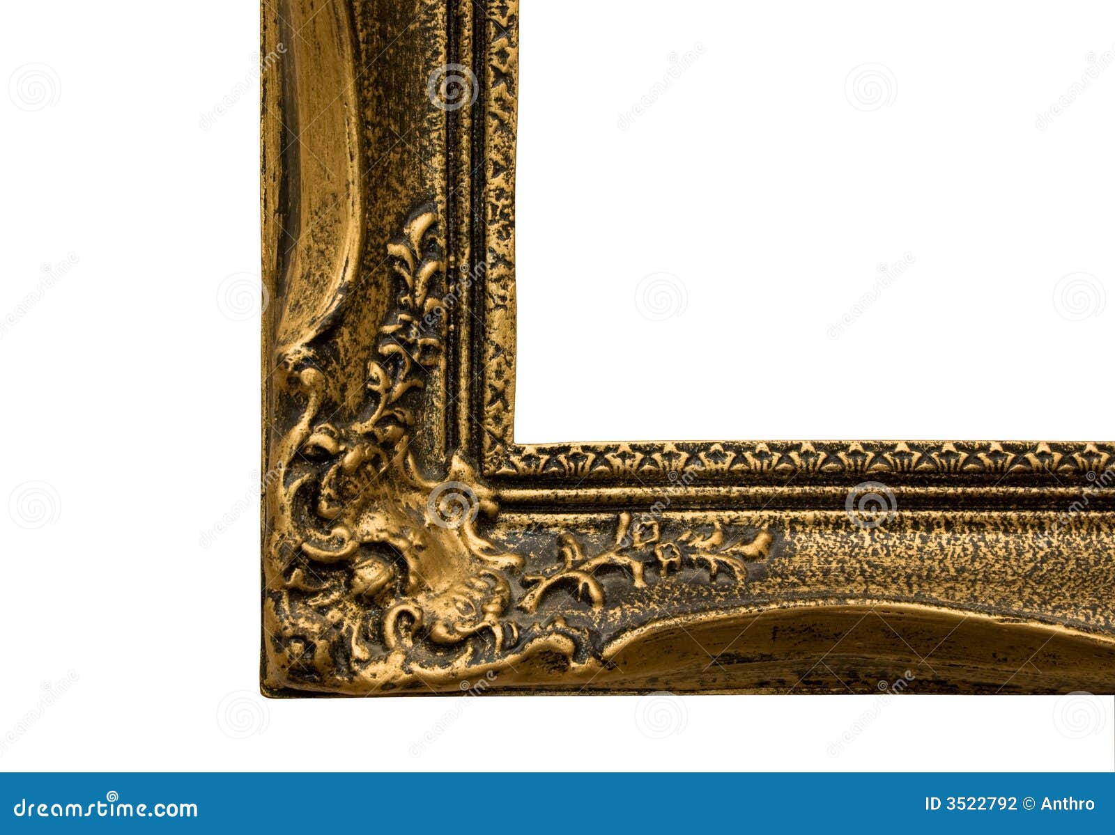 Antique Frame Corner Detail is Stock Photo - Image of museum, carving ...