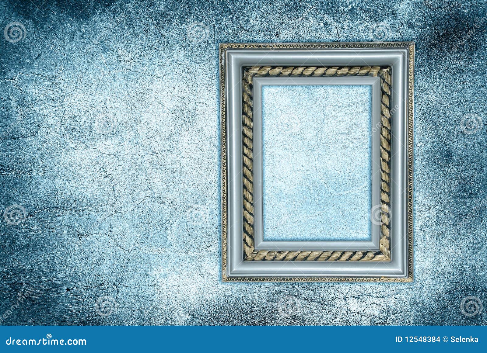 Antique Frame on a Frozen Wall Stock Photo - Image of decoration ...