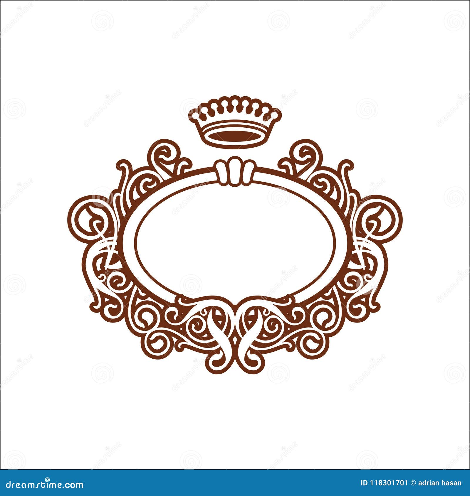 ANTIQUE FRAME VECTOR stock vector. Illustration of flowers - 118301701