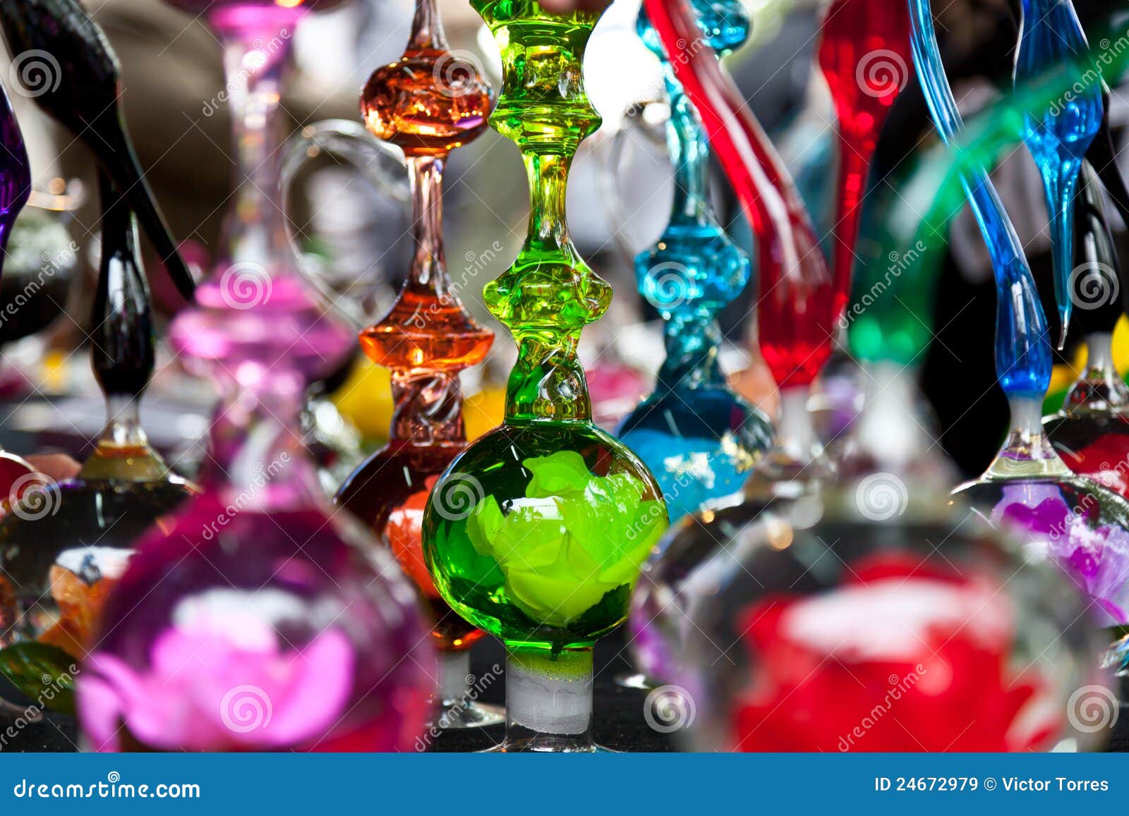 Antique Glass Figures stock image. Image of traditional - 24672979