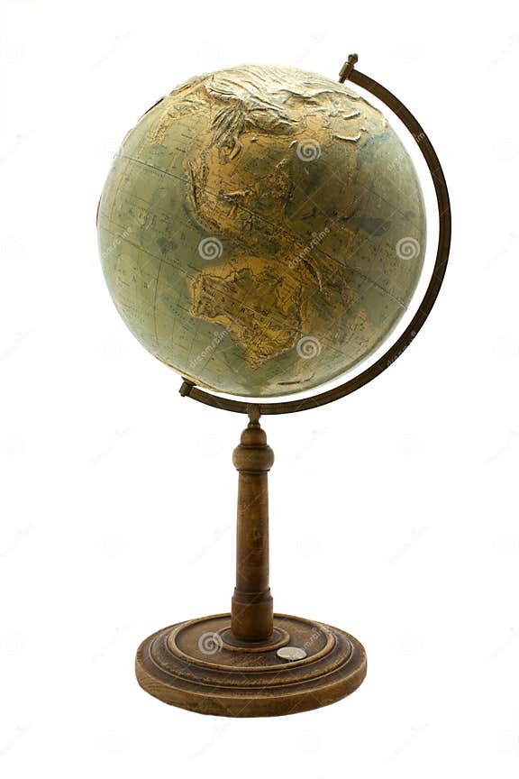 Antique globe stock image. Image of earth, antique, vintage - 9847781