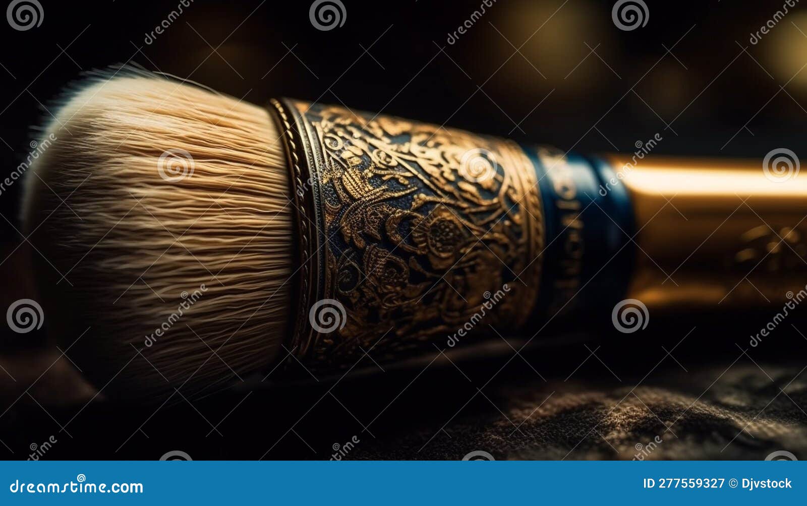 The Antique Gold Colored Weapon with Sharp Blade Reflects Elegance ...