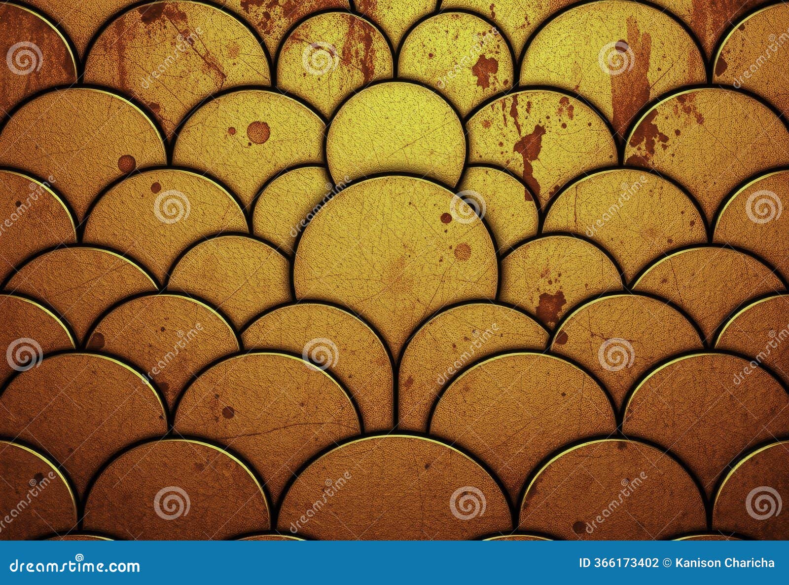 Antique Scallop Mosaic Seemless Repeat Pattern Wallpaper Royalty-Free ...