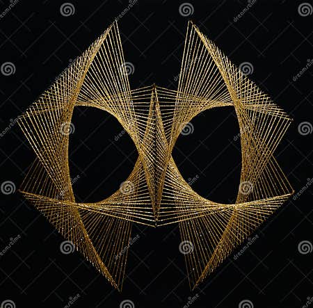 Antique Gold Thread Design stock image. Image of gold - 15387655