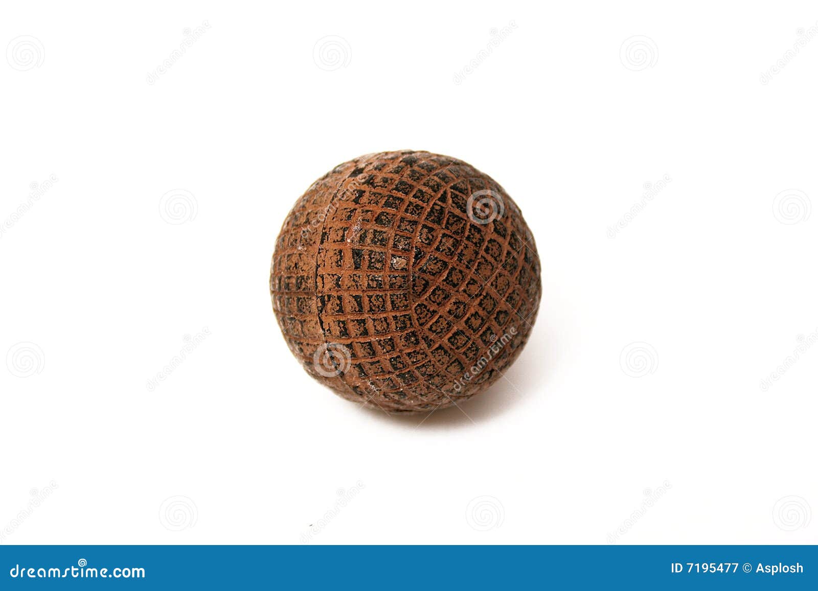 Antique golf ball stock image. Image of tatty, isolated - 7195477