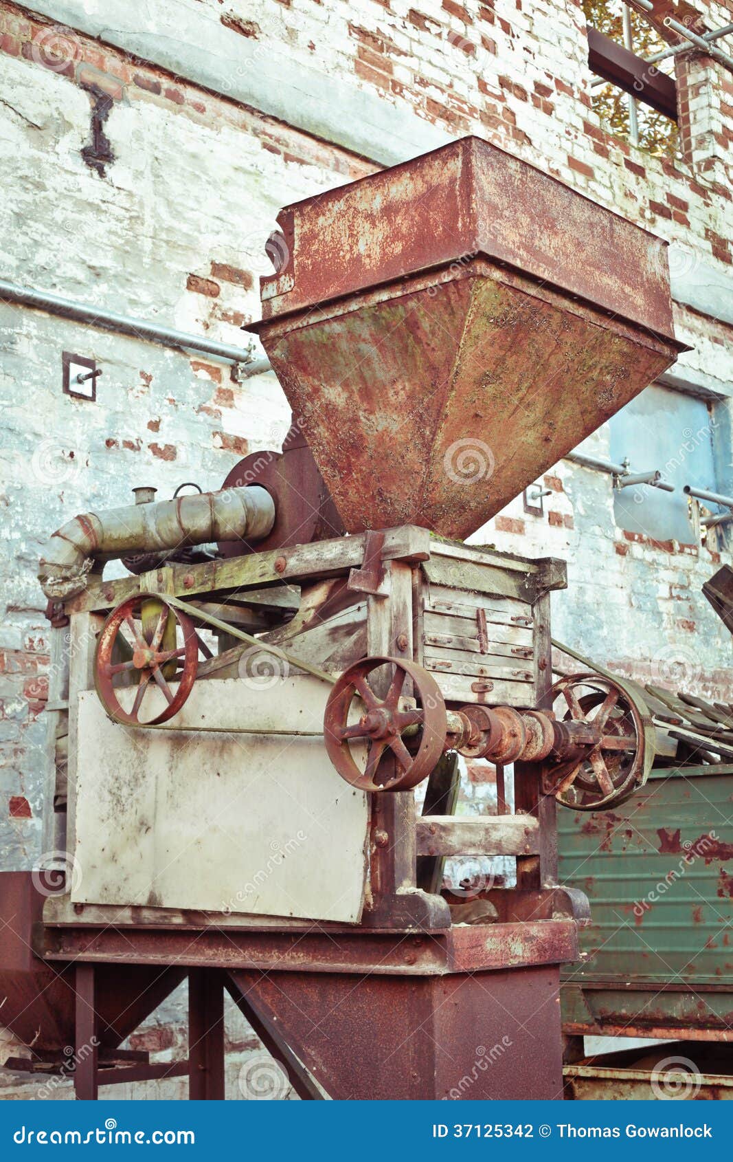 Antique grain barrow stock photo. Image of antique, aging - 37125342