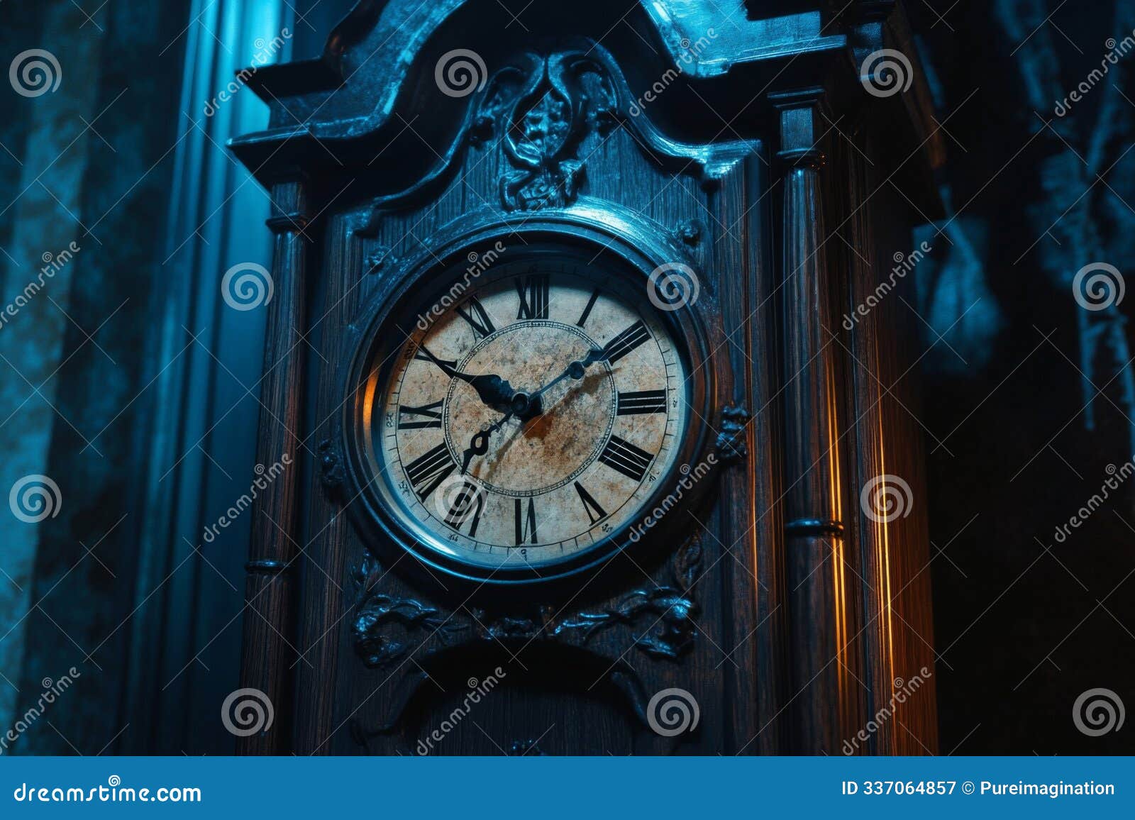 Antique Grandfather Pendulum Clock. Traditional Floor Standing Clock ...