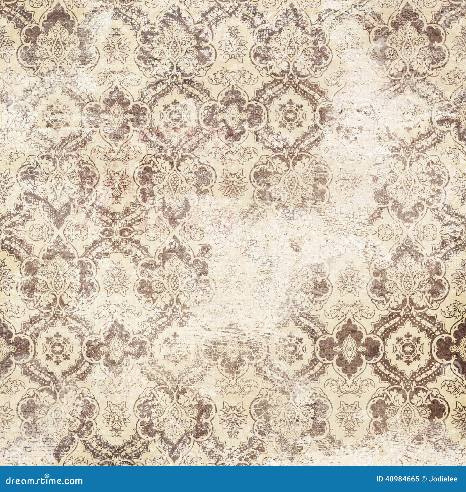 Antique Grungy Damask Wallpaper Stock Image - Image of damasque ...