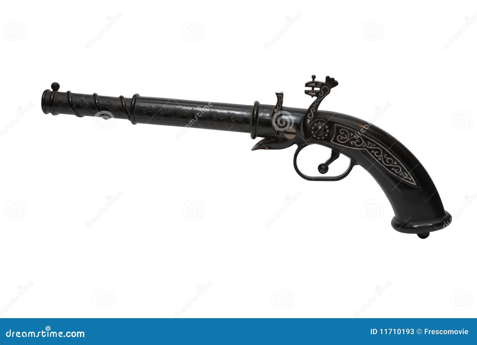 Two Antique Revolvers. Ancient Weapon. Stock Photo | CartoonDealer.com ...