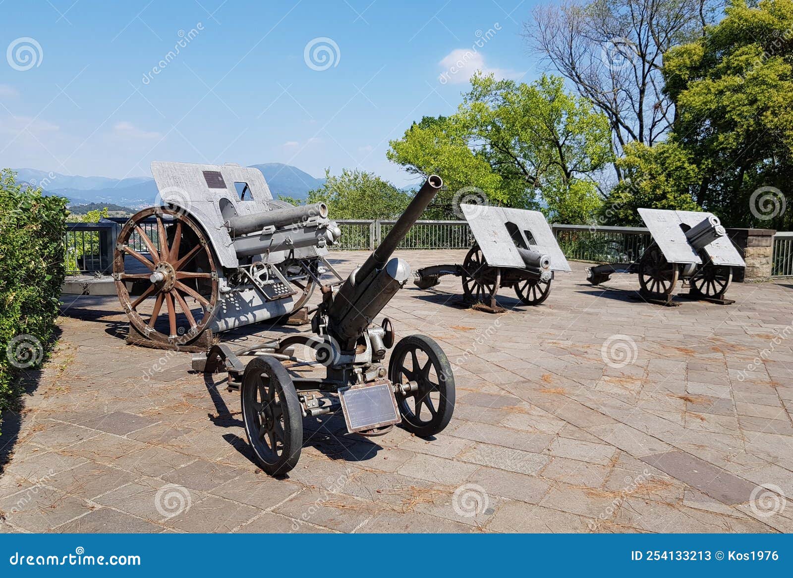 Ancient Cannons from the First World War Stock Image - Image of ...