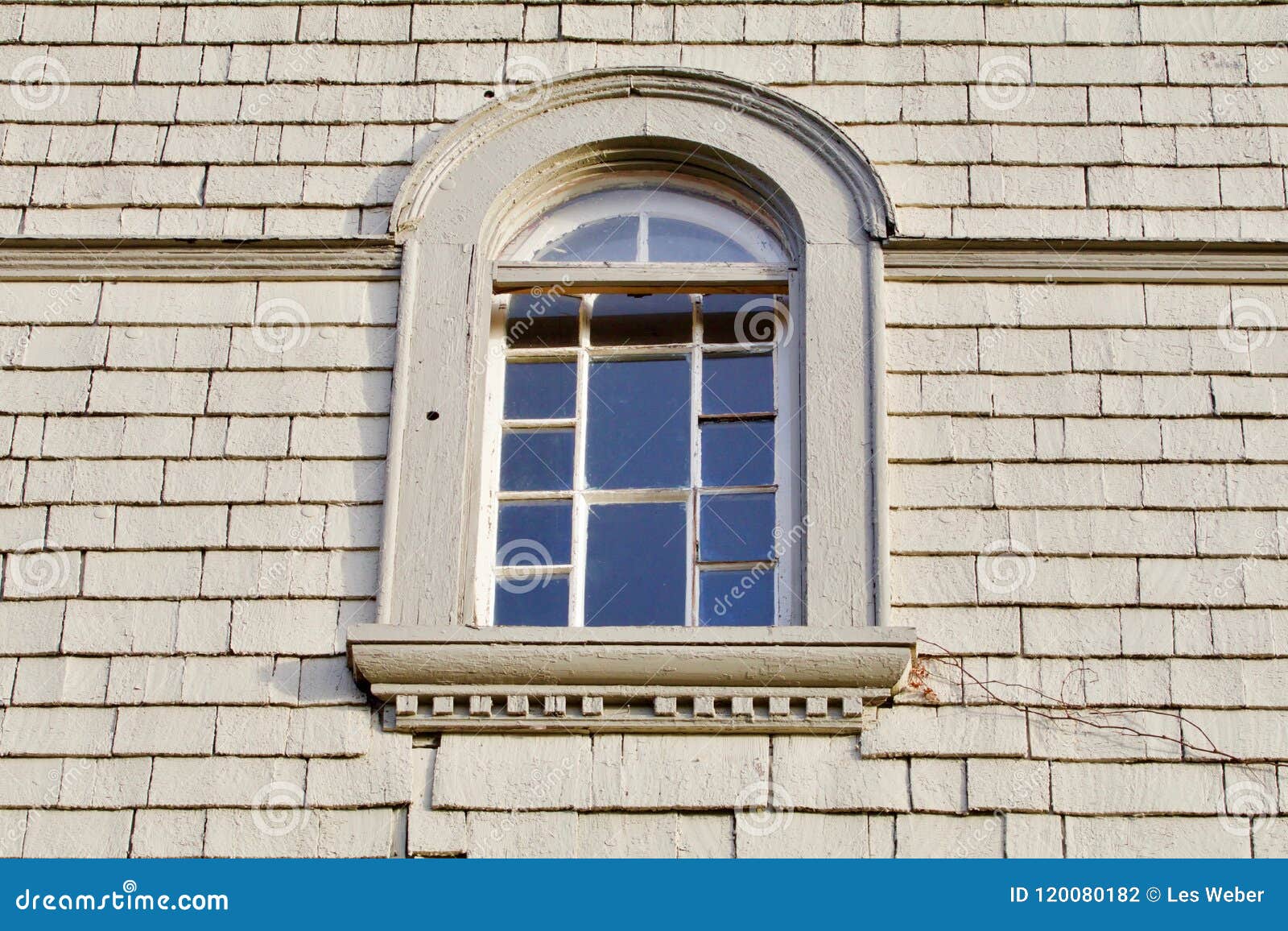Antique Half Round Window stock photo. Image of closeup - 120080182