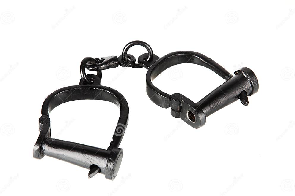 Antique handcuffs stock photo. Image of confine, locked - 13530312