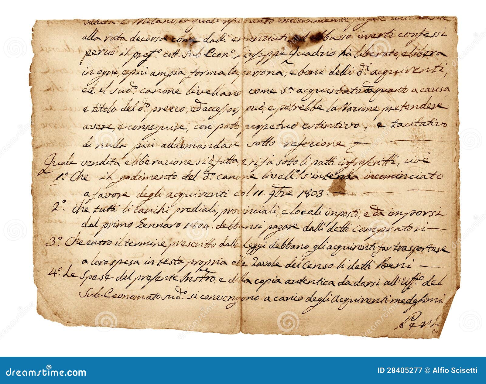 Old Handwriting Background