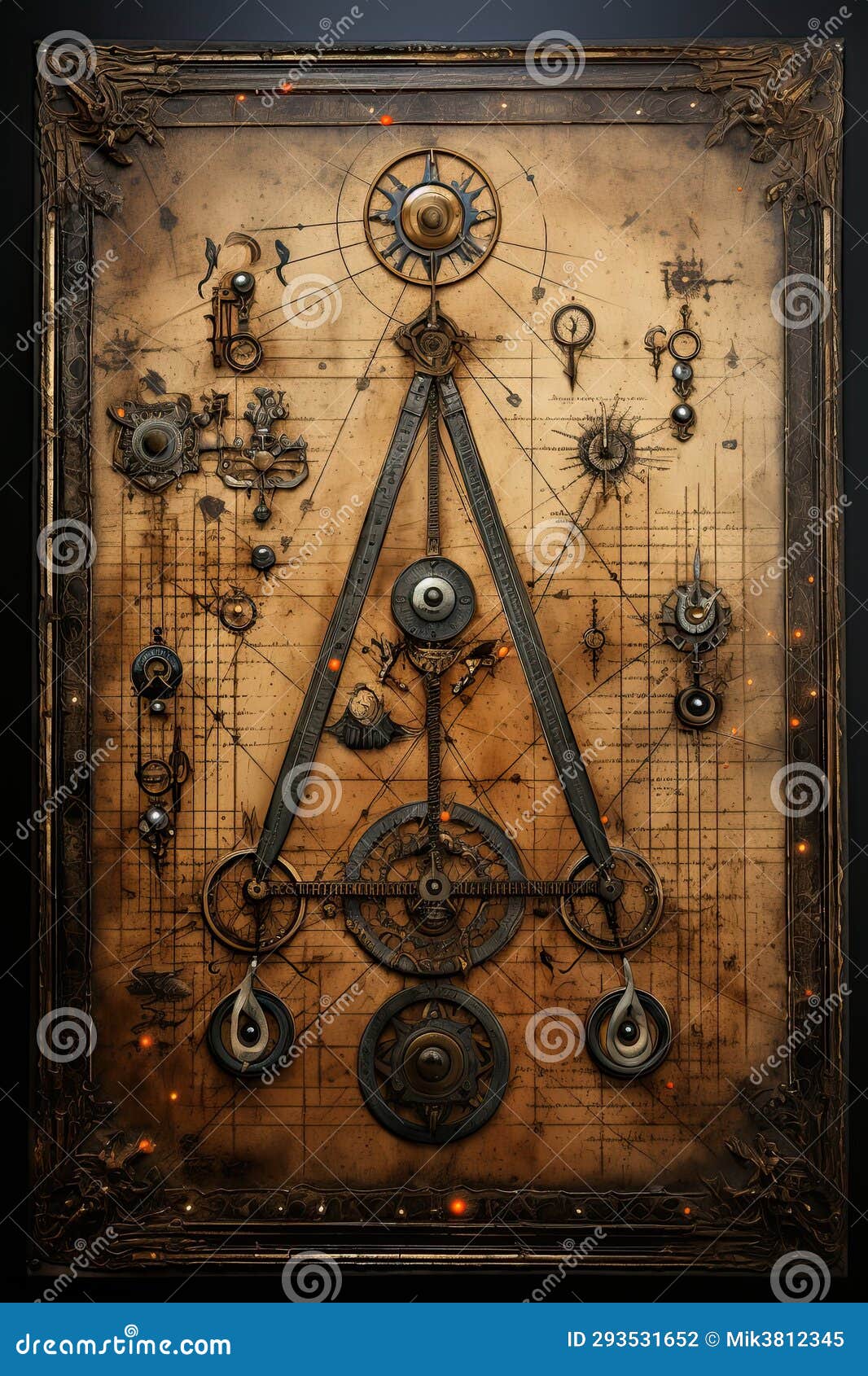 Antique Handwritten Codex Illustration. Stock Illustration ...