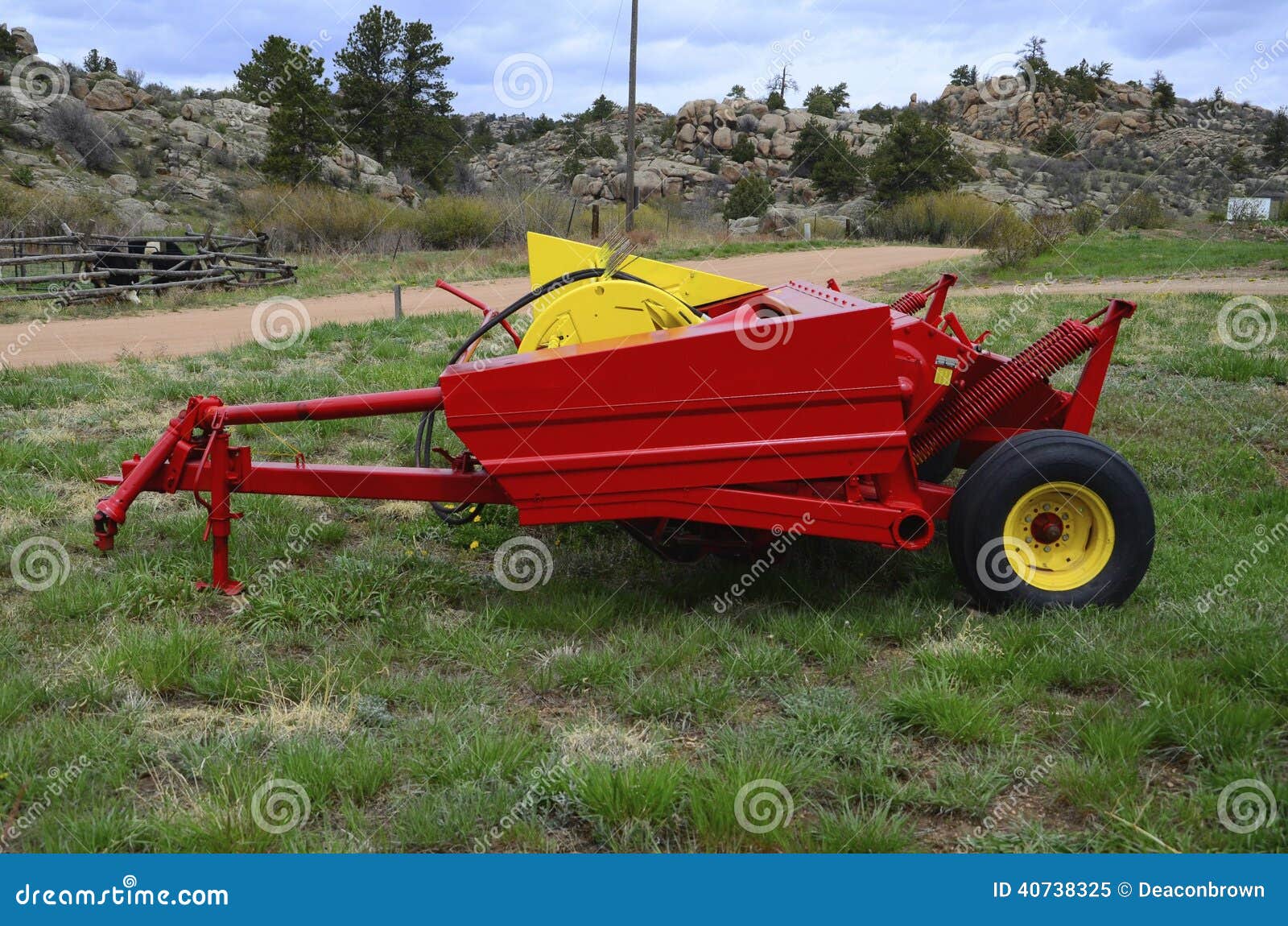 Antique Hay cutting stock image. Image of haybiner, cutting - 40738325