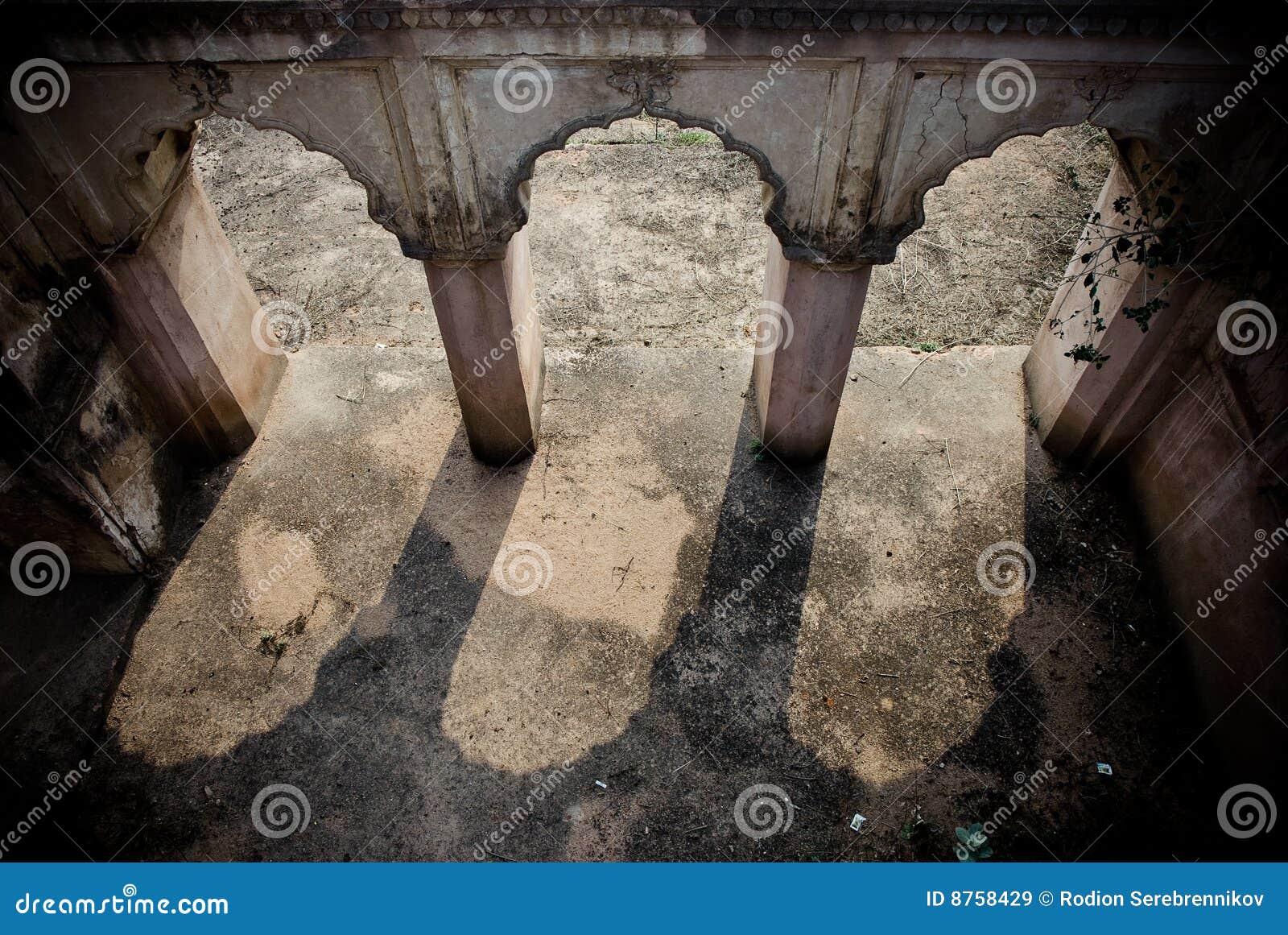 Antique hindu tample stock image. Image of painting, indian - 8758429