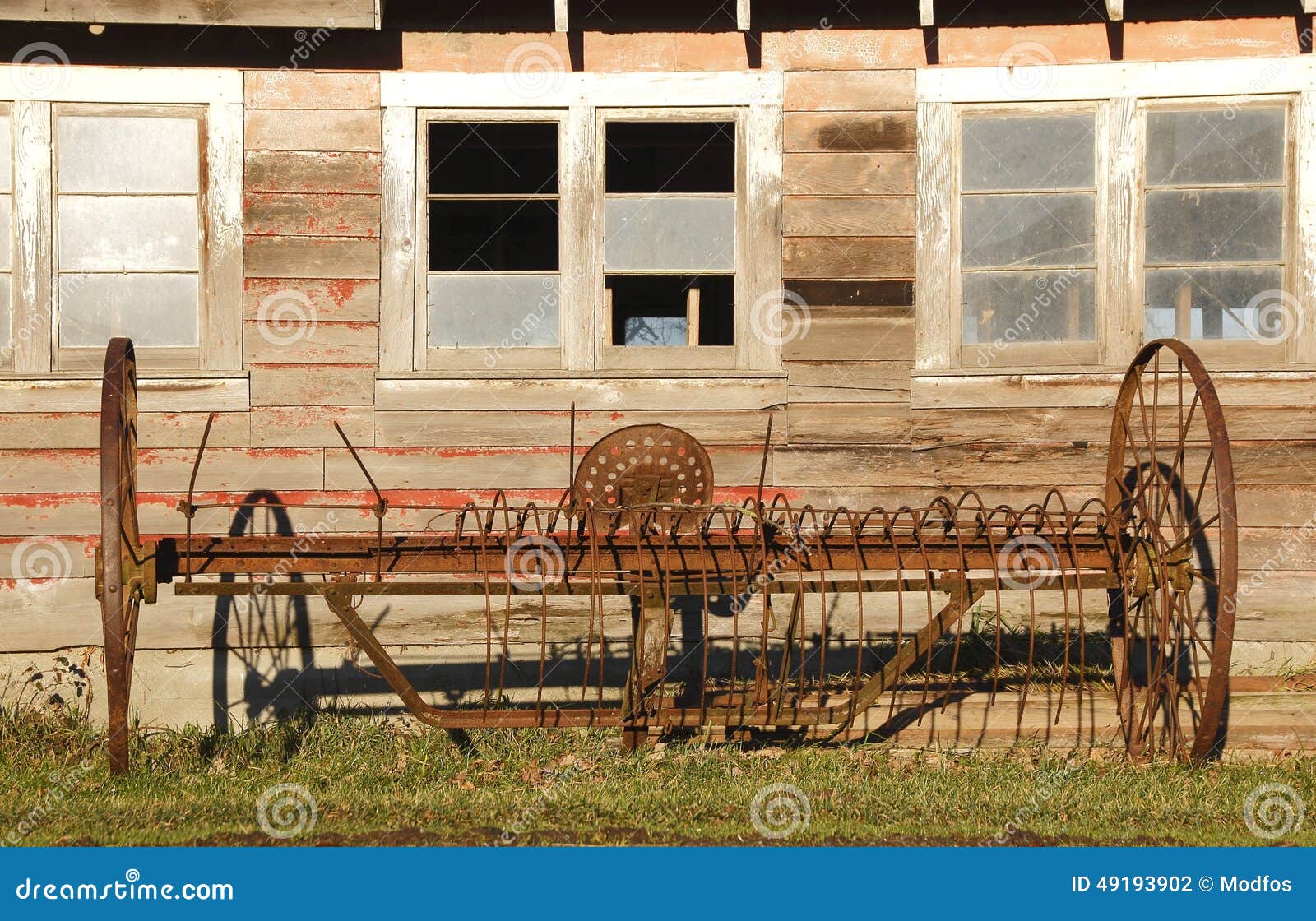 Antique Horse Rake stock photo. Image of agriculture - 49193902