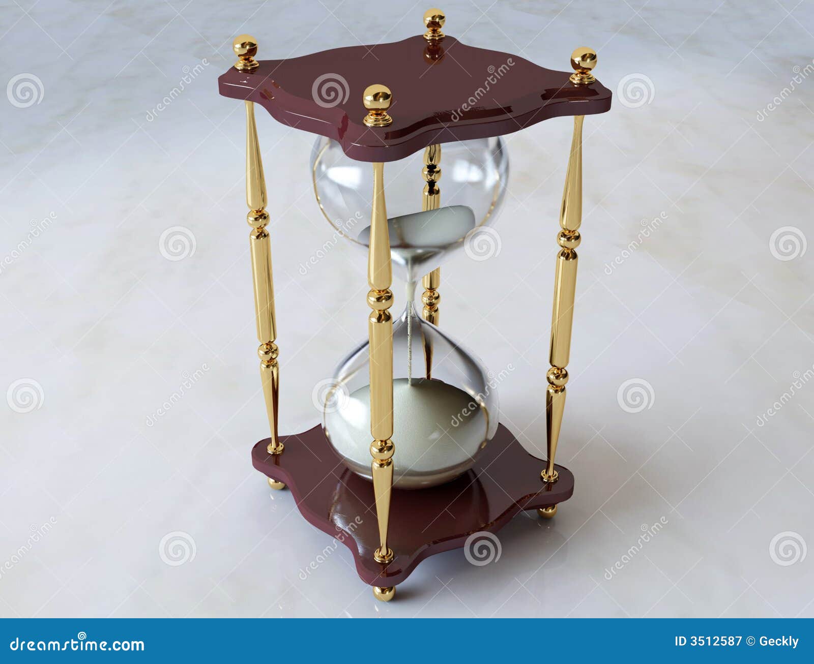 Antique hourglass stock image. Image of process, hand - 3512587