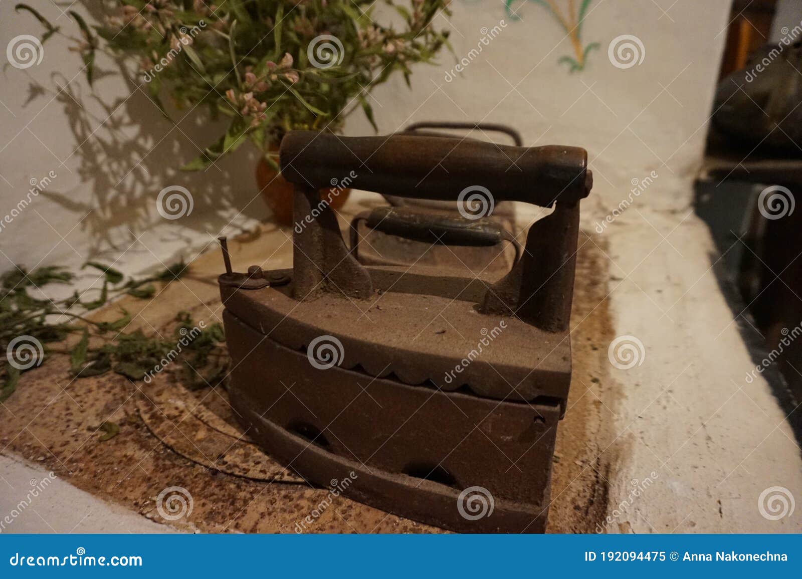 Antique Household Items from the Early 20th Century Stock Image - Image ...