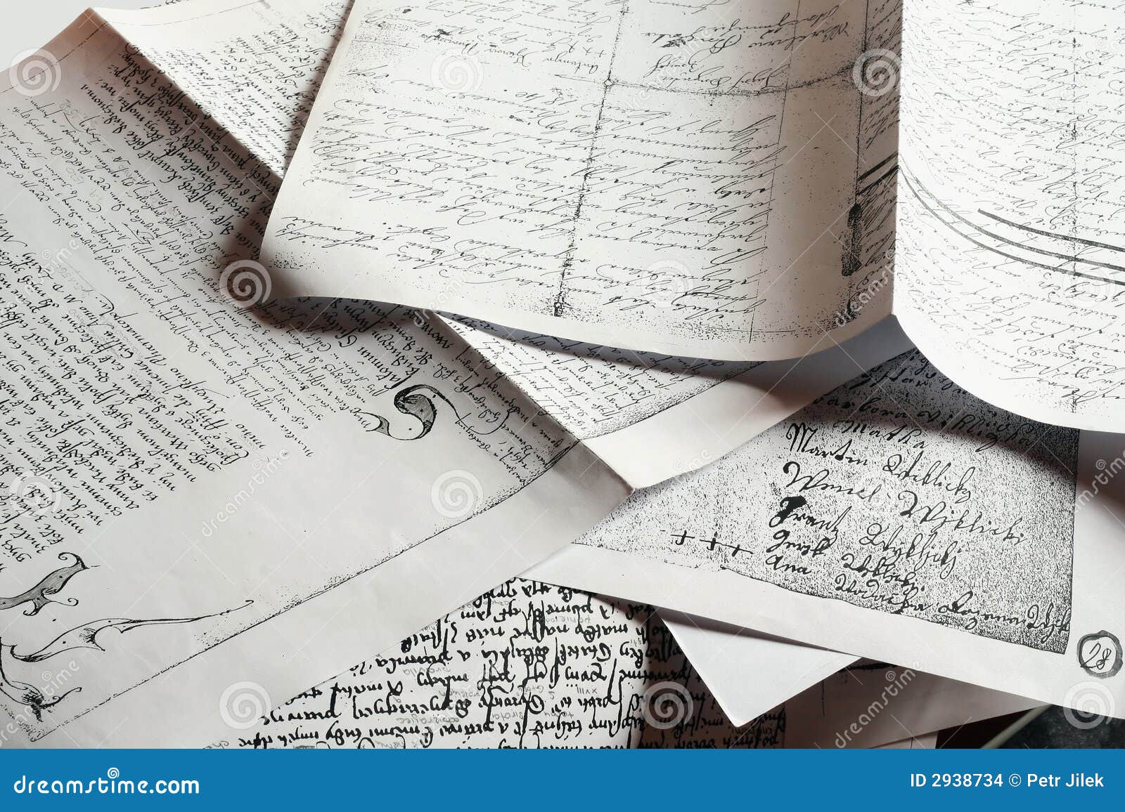 ANTIQUE INK HANDWRITING stock photo. Image of calligraphy - 2938734