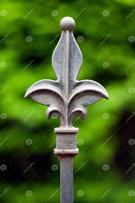 Antique iron fence post stock photo. Image of wrought, steel - 755338