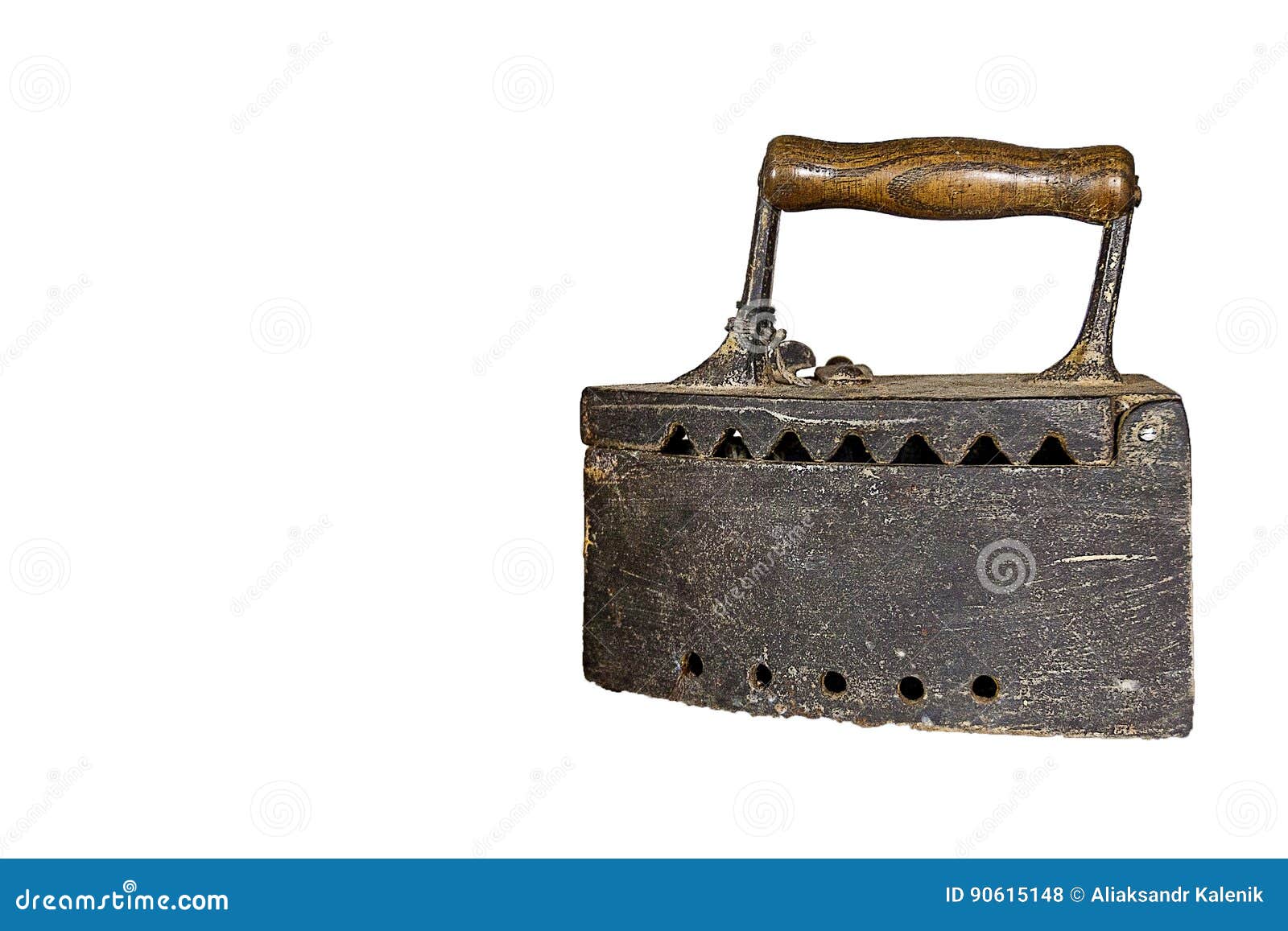 Antique iron isolated stock photo. Image of homework - 90615148