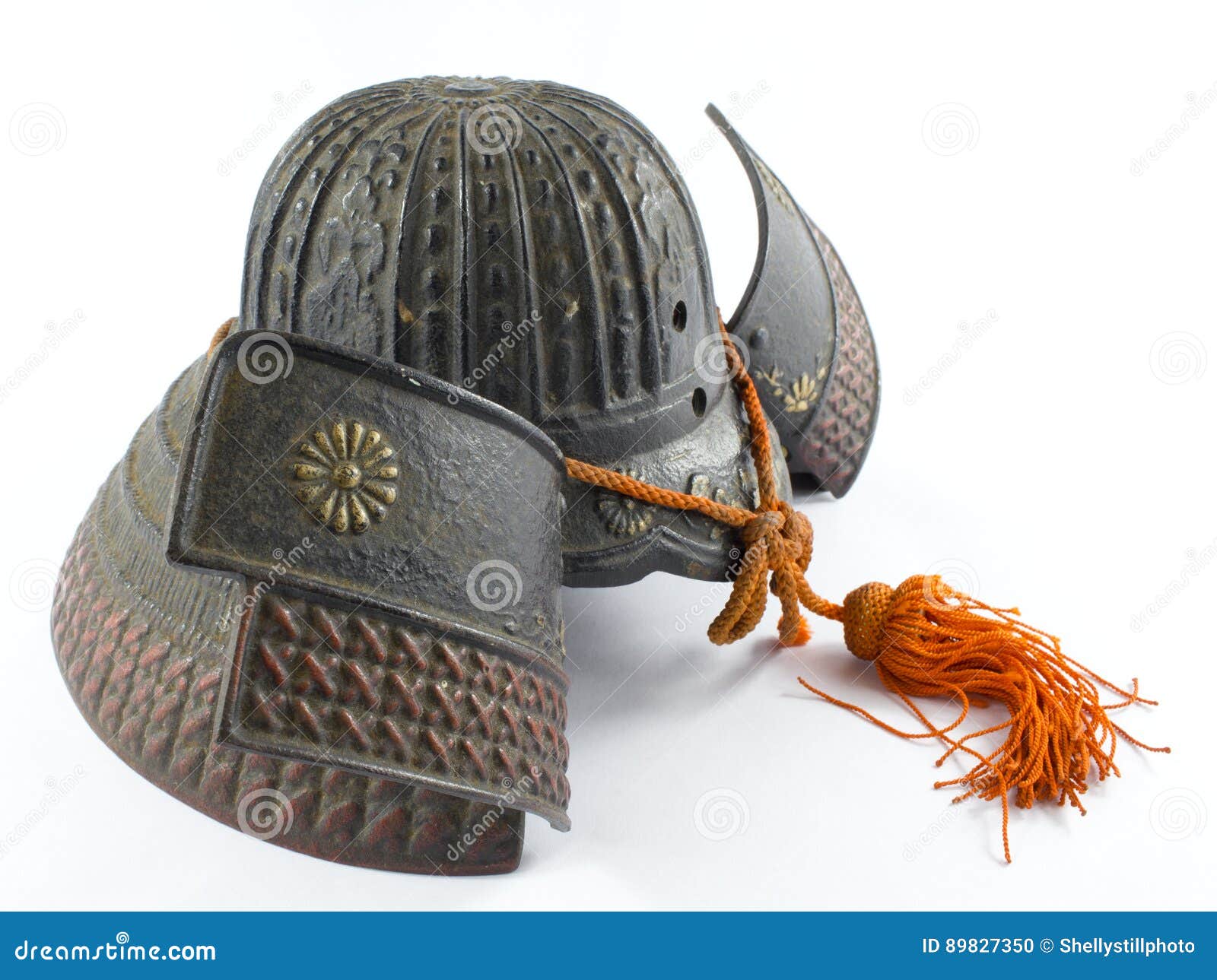 Antique Iron Samurai Helmet Stock Photo - Image of armour, armor: 89827350